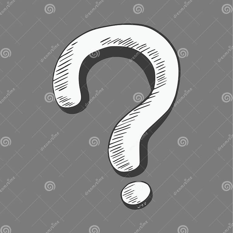 Question mark scribble stock illustration. Illustration of help - 350066221