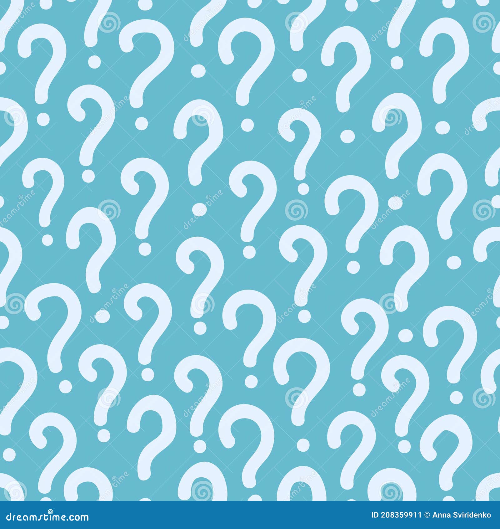 Question Mark Seamless Pattern Background Stock Illustration ...