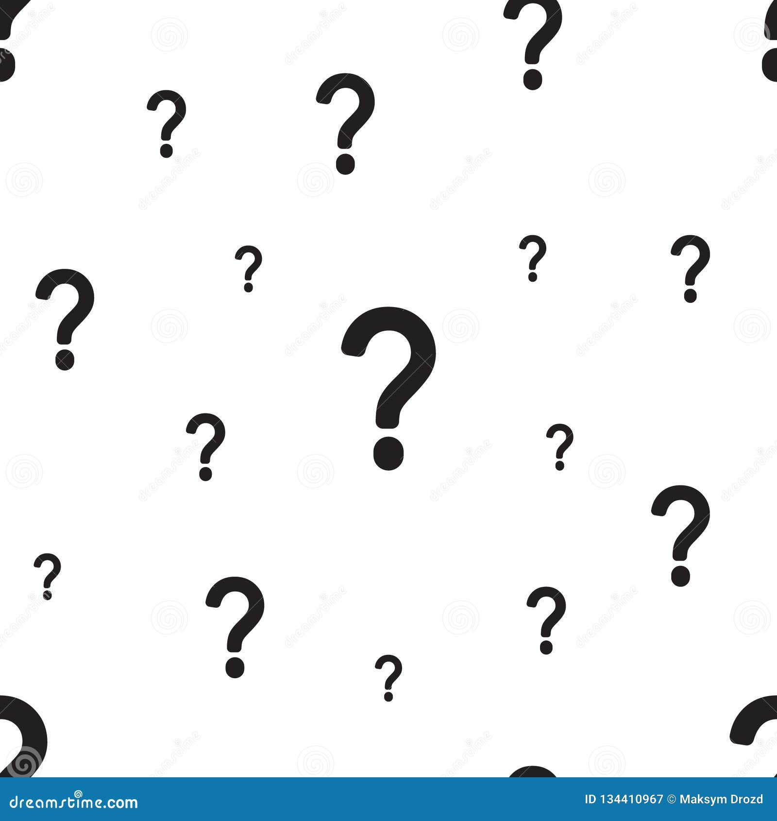 The Question Mark Seamless Pattern Stock Vector - Illustration of ...