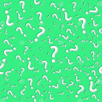 Question Mark Seamless Pattern. Trivia Poster Design Template, Random ...