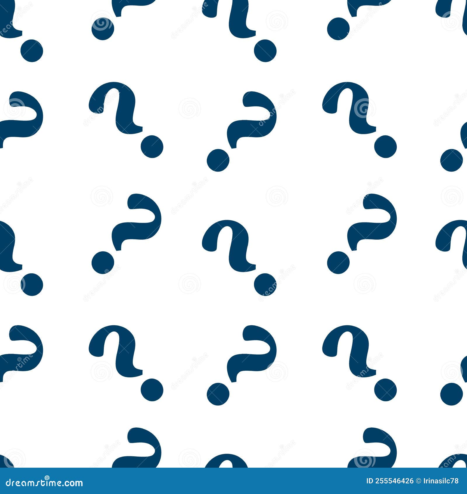 Question Mark Seamless Pattern Stock Vector - Illustration of important ...