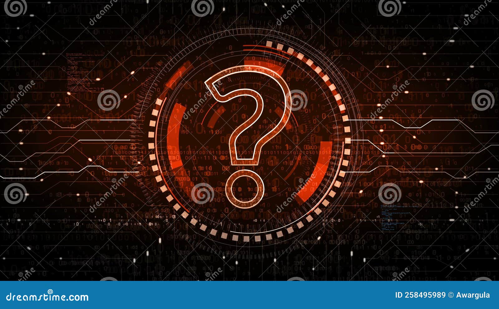 Question Mark Search and Quest Symbol Loop Digital Concept Stock Video ...