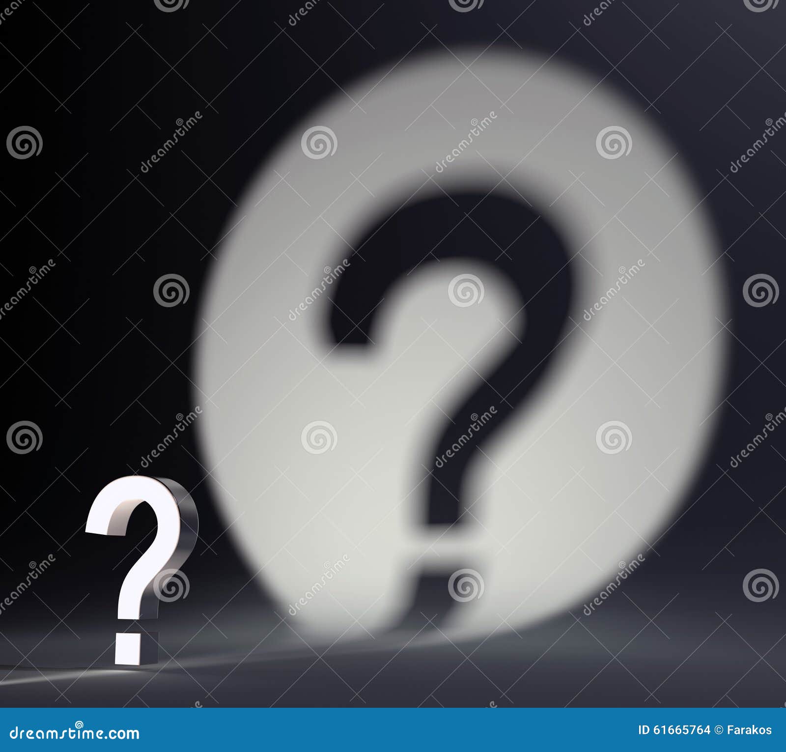 Question Mark And Shadow Stock Photography | CartoonDealer.com #61665764