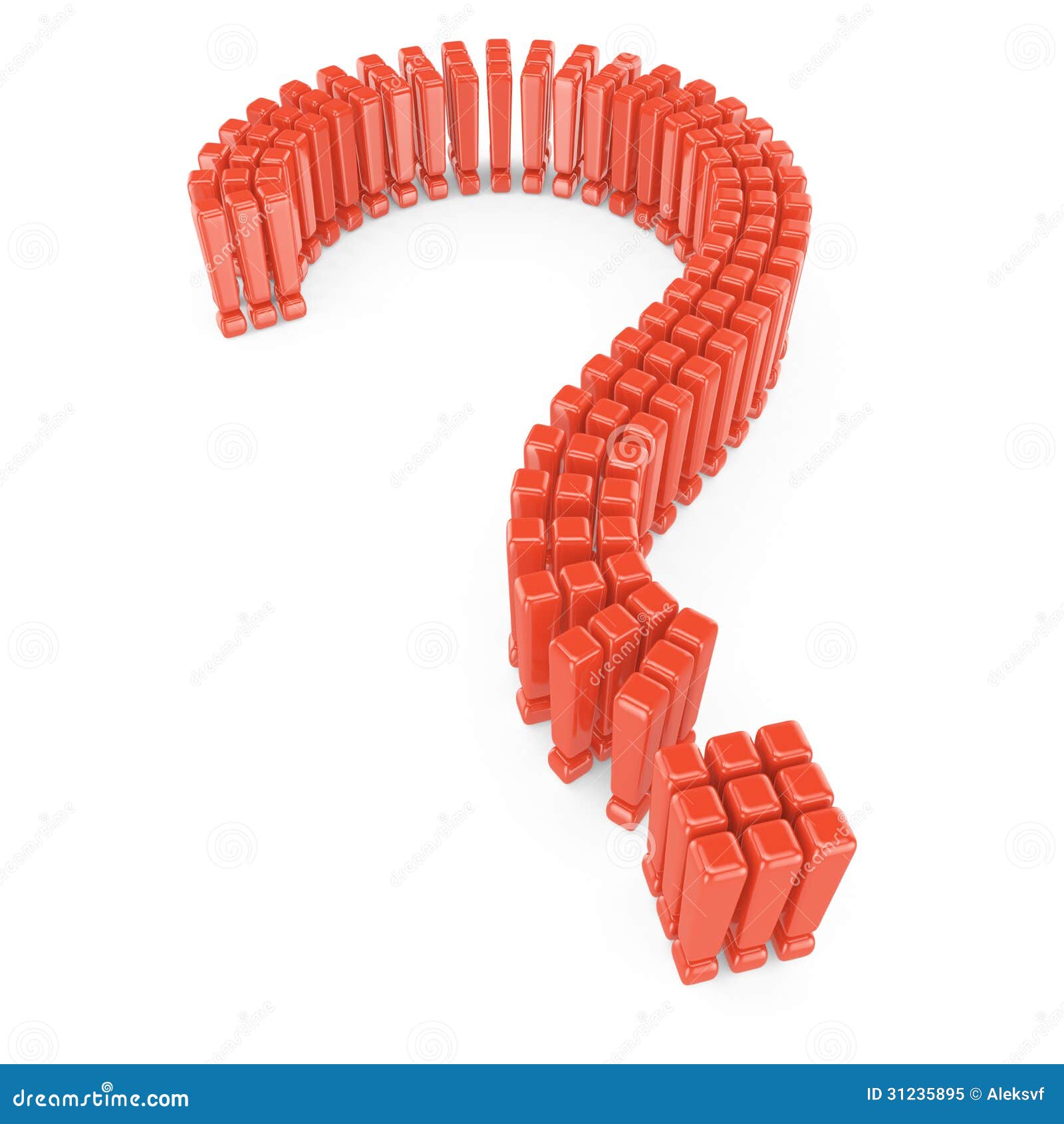 Question Mark Shape From Exclamation Marks Royalty Free Stock Photo ...