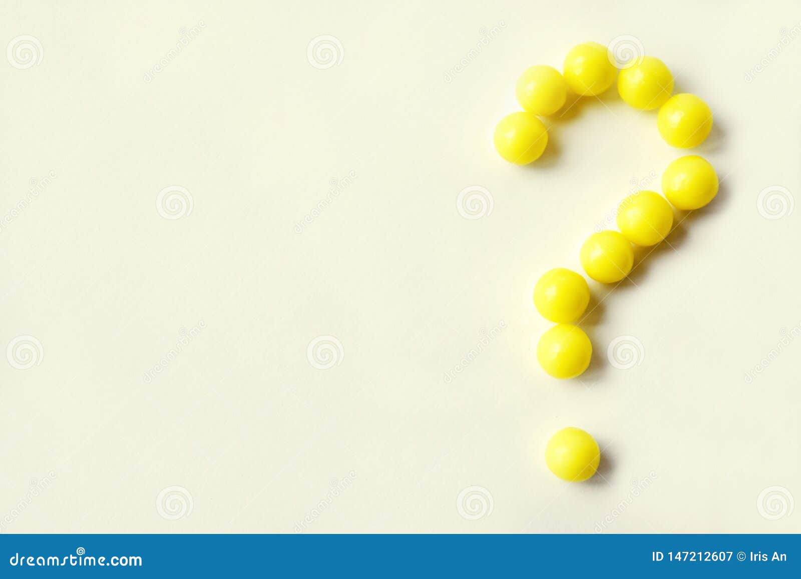 Question Mark Shape on Yellow Background Stock Image - Image of answer ...