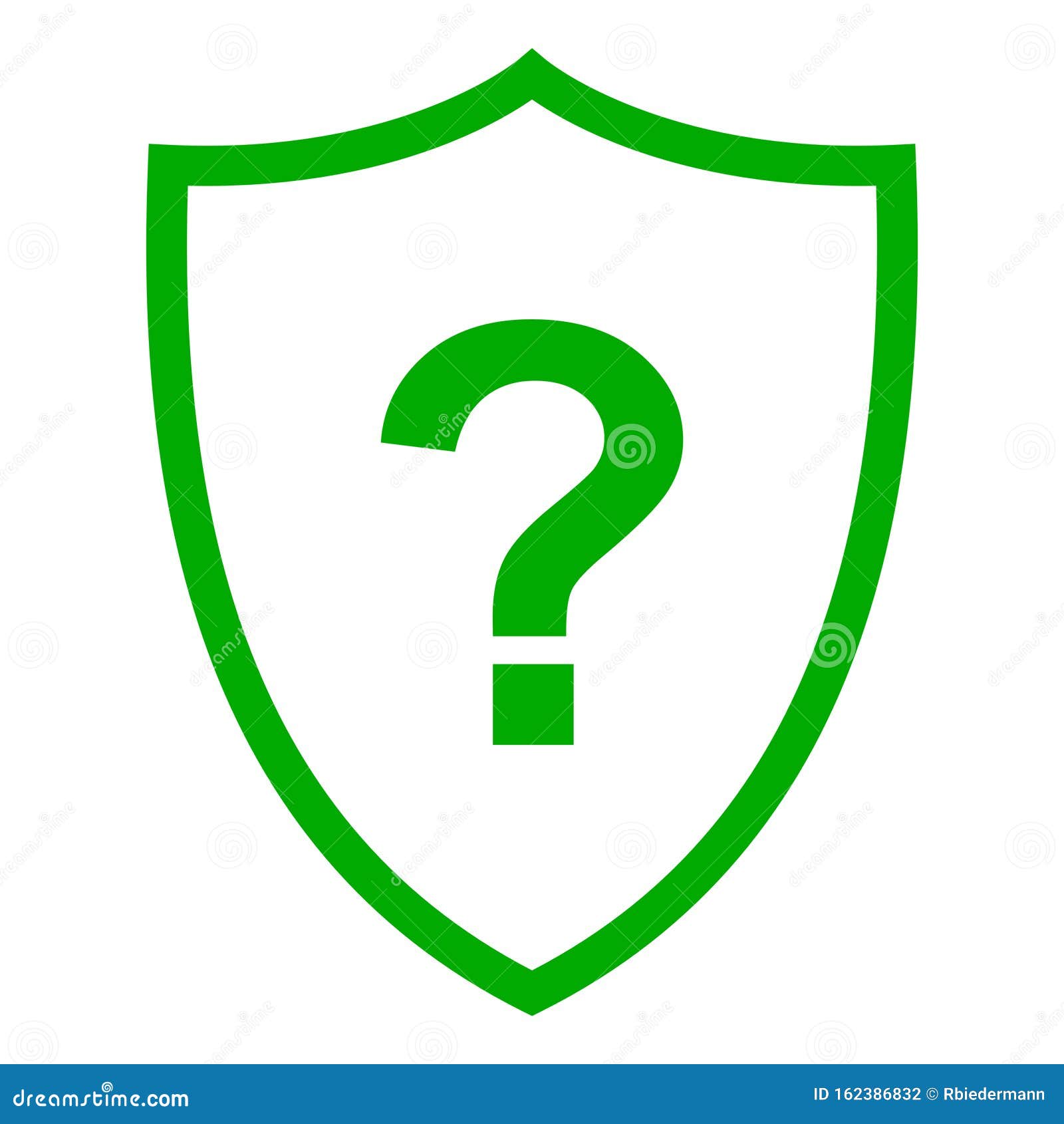 Question mark and shield stock vector. Illustration of protection ...