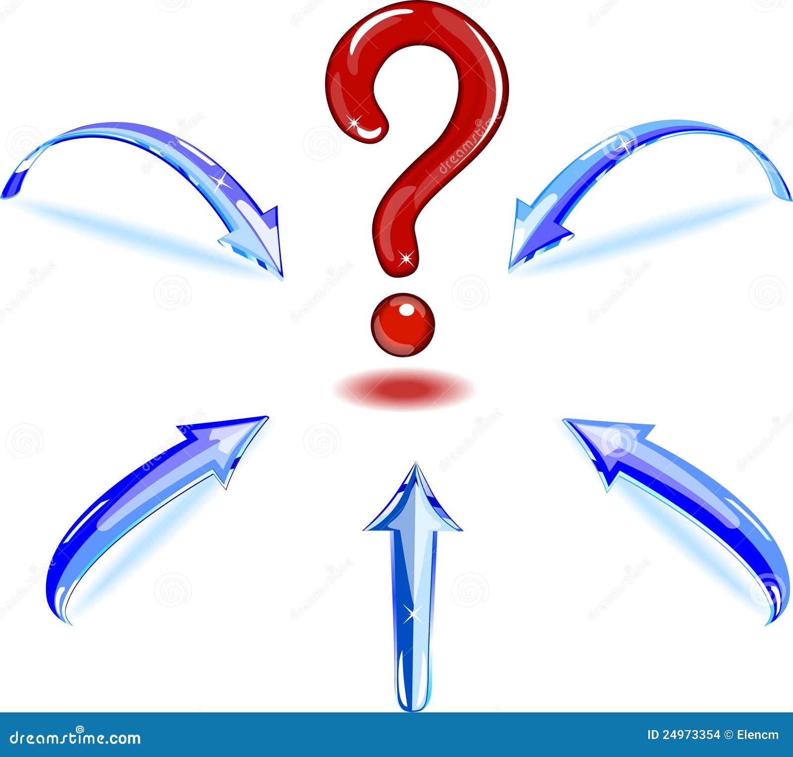 Question Mark with Shooters. Stock Vector - Illustration of ...