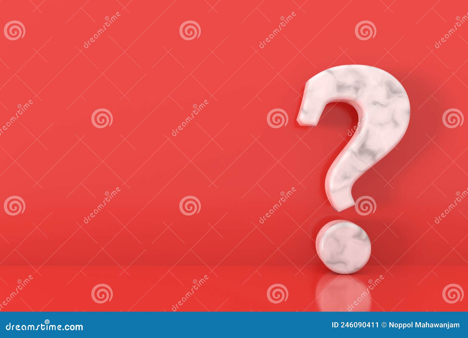 Question Mark Sign Banner. 3D Rendering Stock Illustration ...