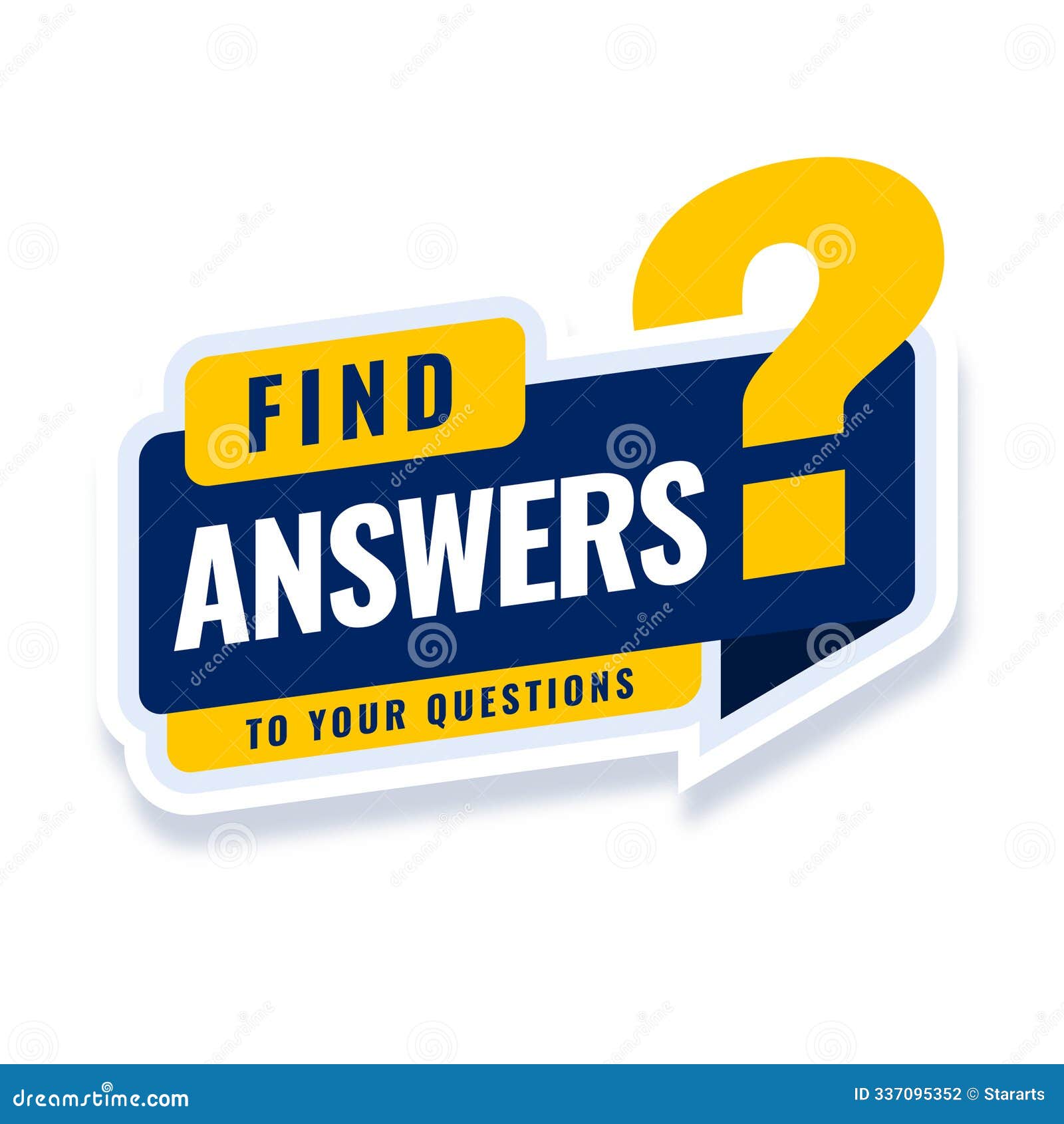 Question Mark Sign Concept Background Find Answers Stock Vector ...