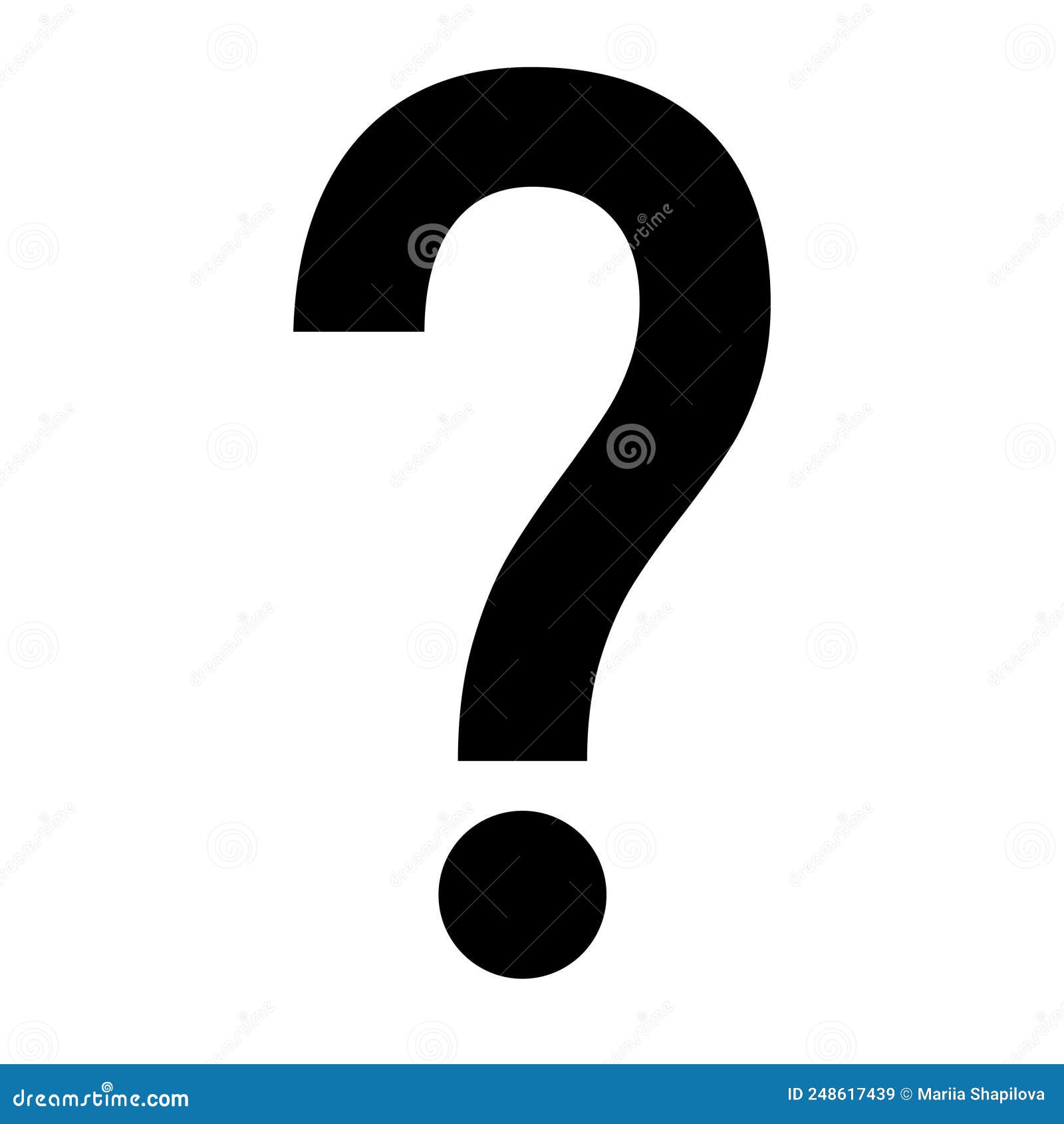 Question Mark Sign. Flat Design Style Stock Vector - Illustration of ...