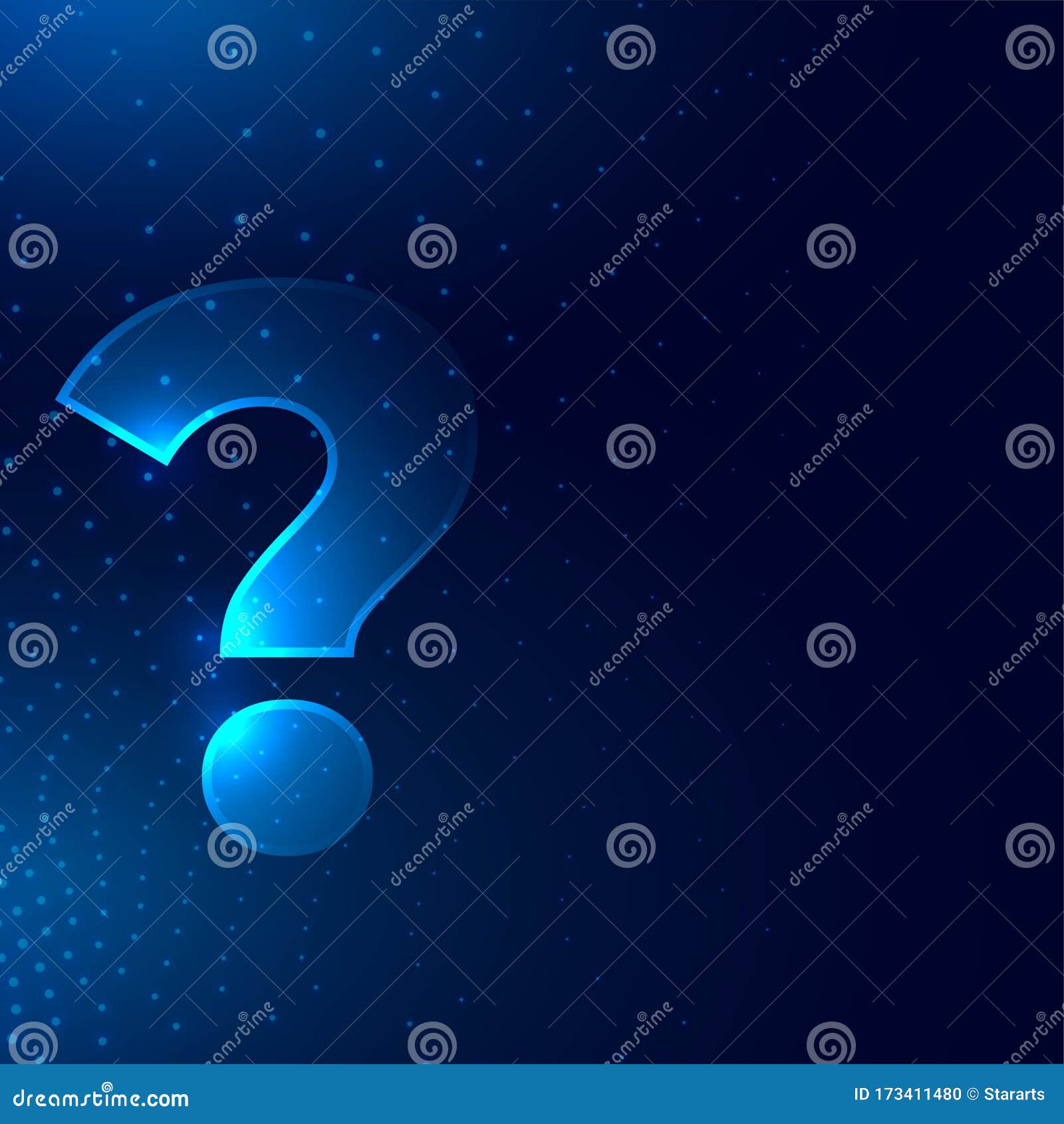 Question Mark Sign on Glowing Digital Style Background Stock Vector ...
