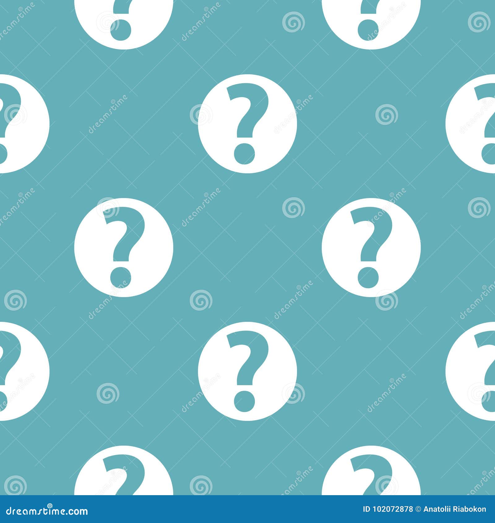 Question Mark Sign Pattern Seamless Blue Stock Vector - Illustration of ...