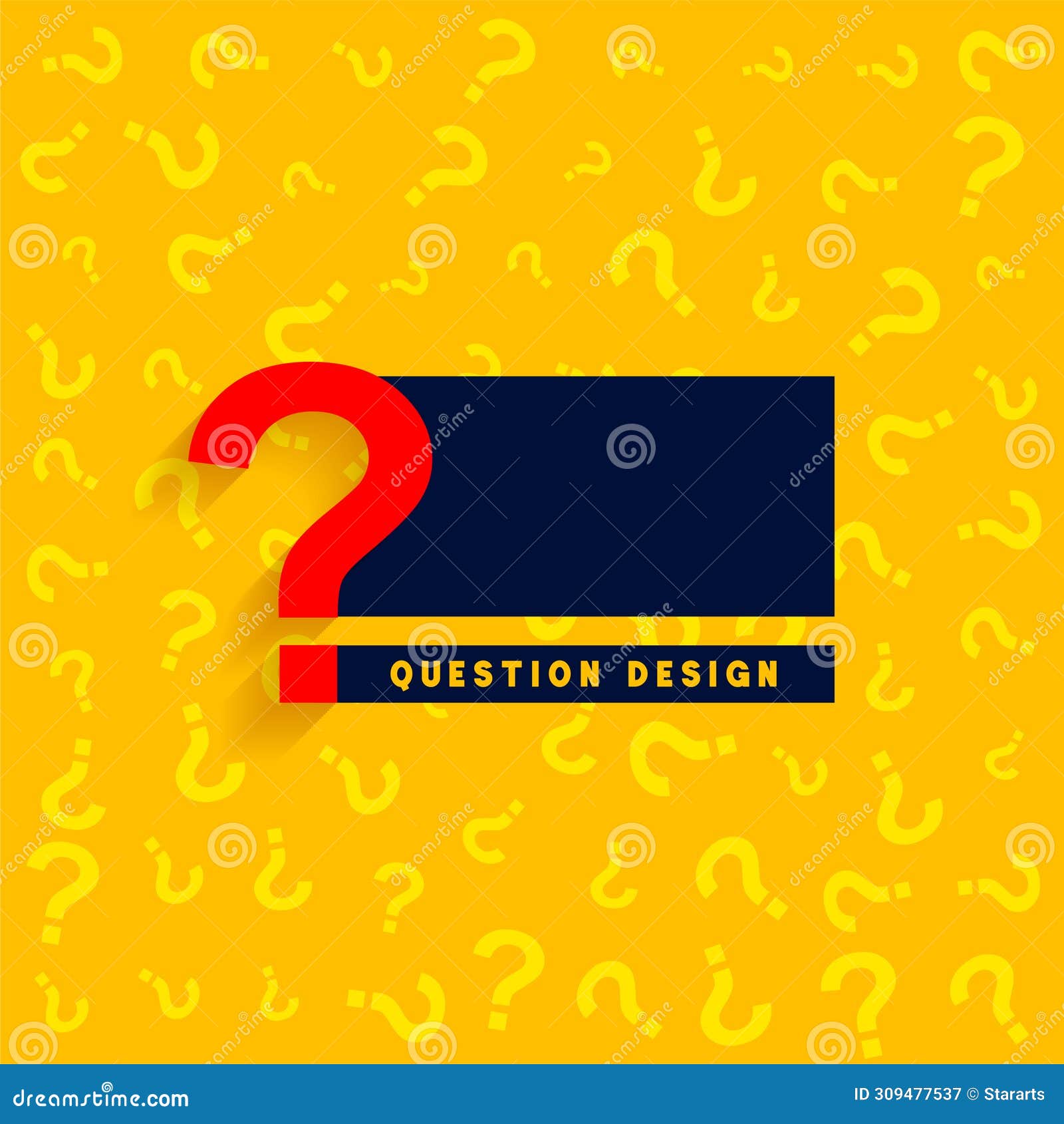 Question Mark Sign Pattern Yellow Background for Speech and Discussion ...
