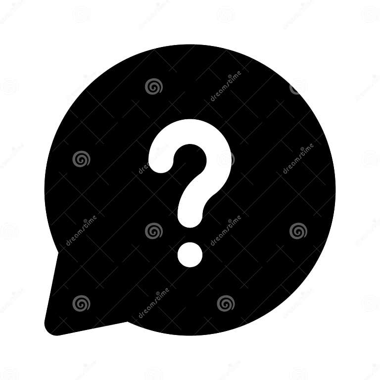Question Mark Sign Solid Vector in Trendy Style Stock Vector ...