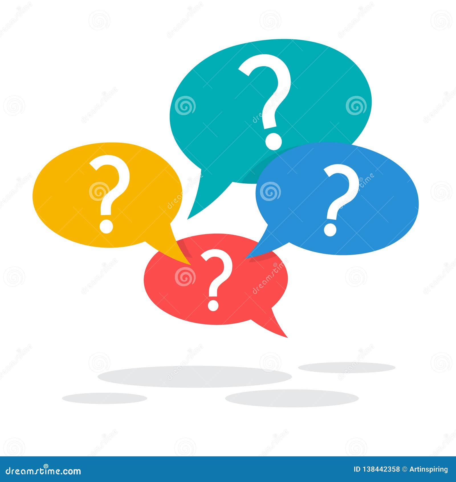 Question Mark Sign in Speech Bubble. Ask Stock Vector - Illustration of ...