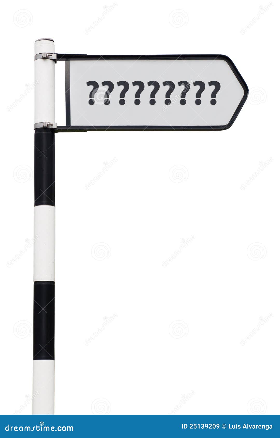 Question mark signpost stock image. Image of post, pointing - 25139209