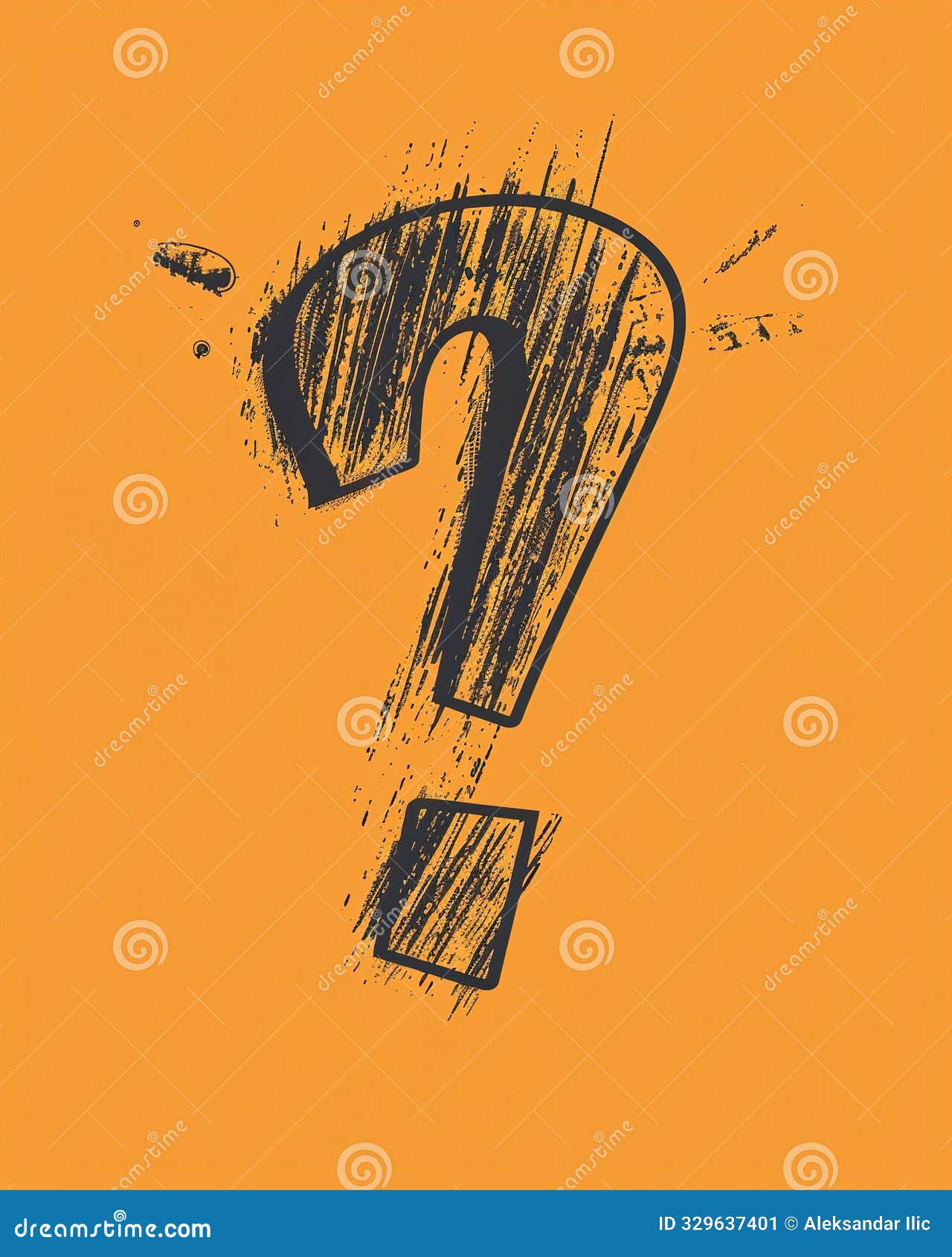Question Mark Sketch-style Design. Ai Generative Stock Image - Image of ...