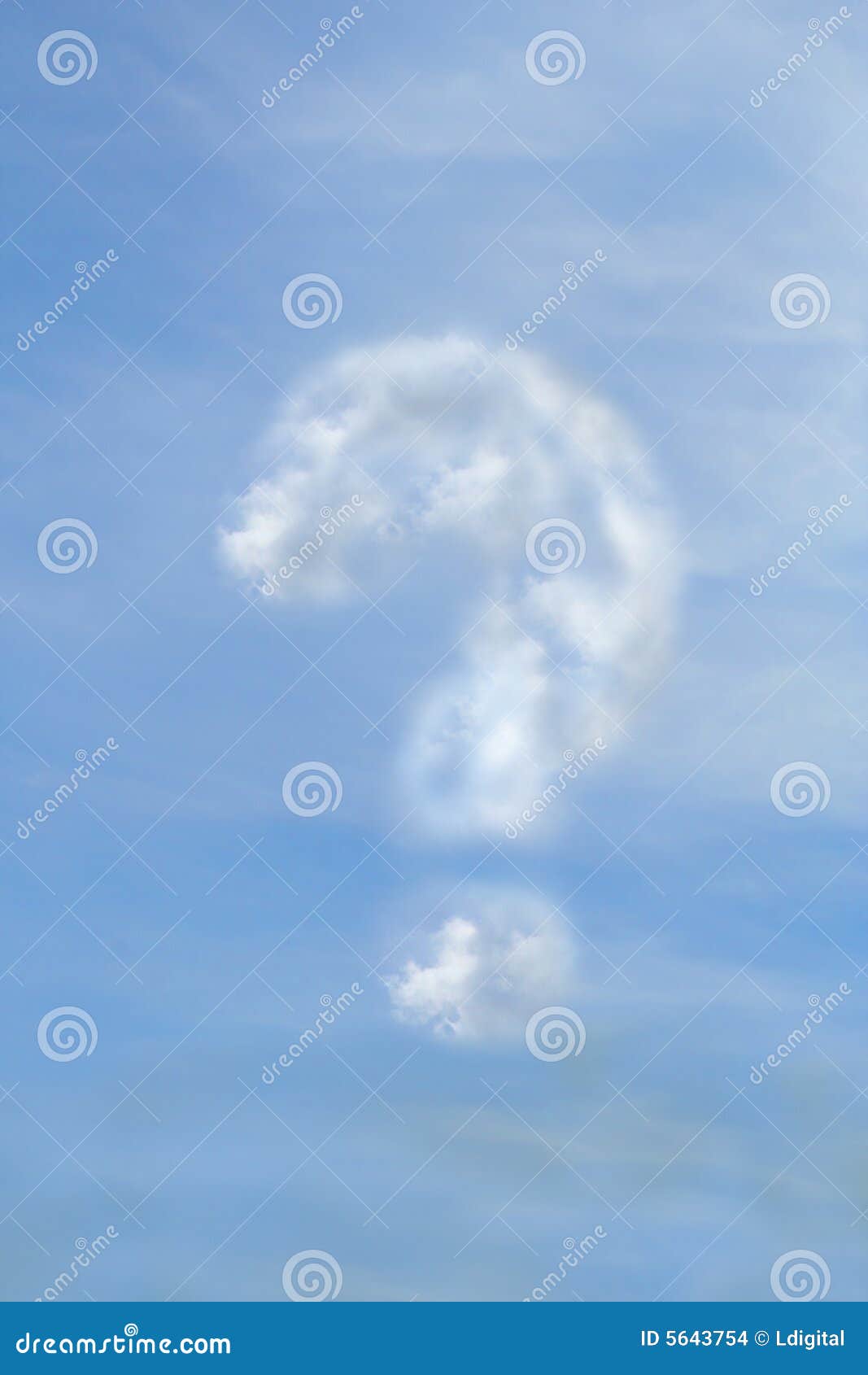Question Mark In The Sky Royalty-Free Stock Image | CartoonDealer.com ...