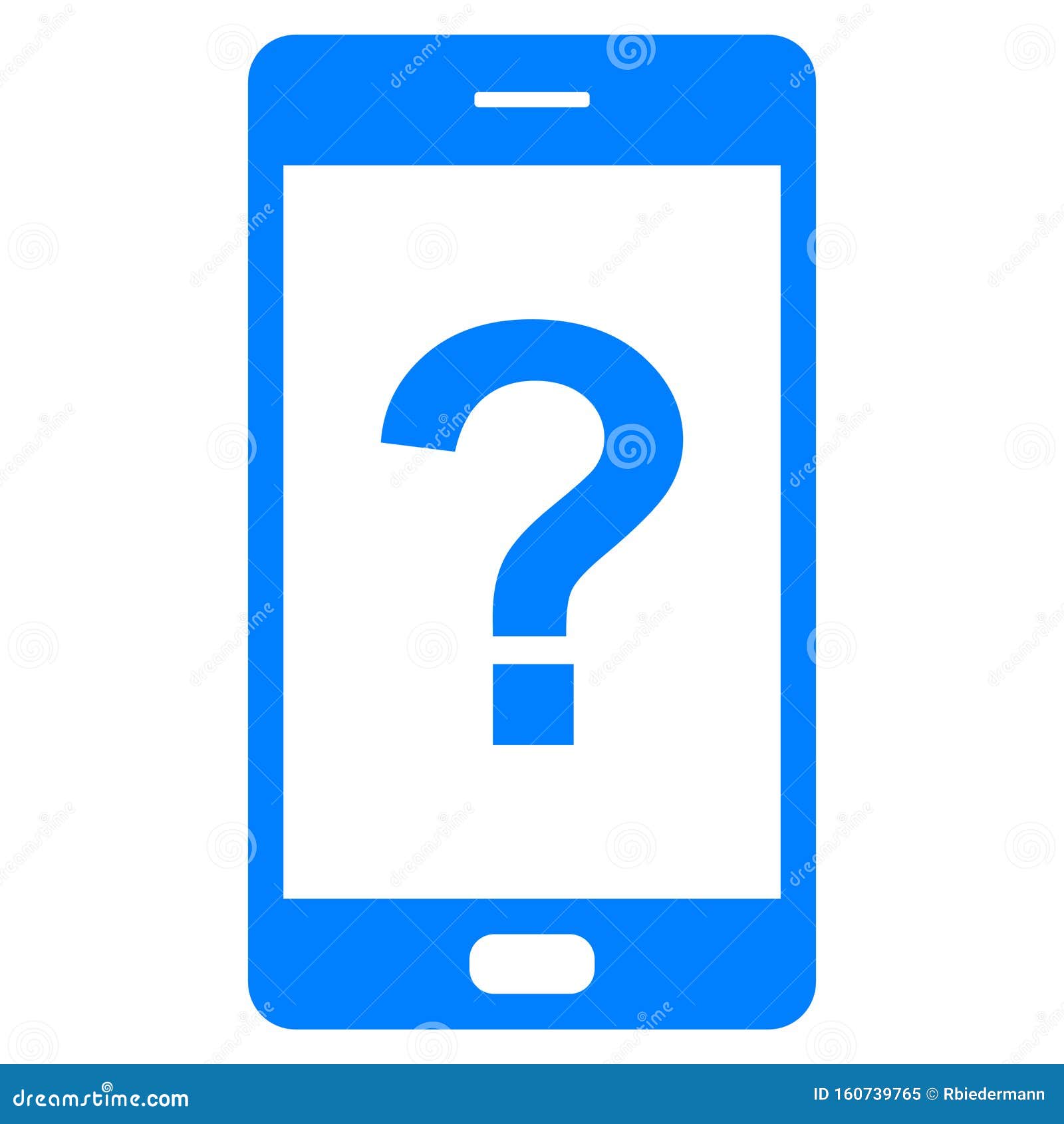 Question Mark and Smartphone As Vector Illustration Stock Vector ...