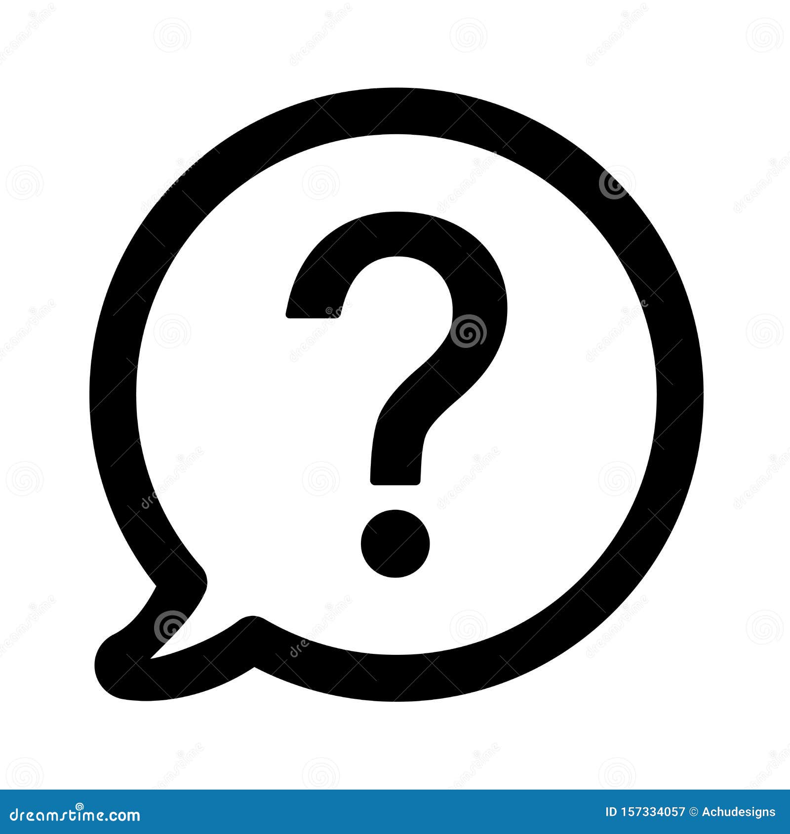 Question Mark in Speech Bubble Icon Stock Vector - Illustration of icon ...
