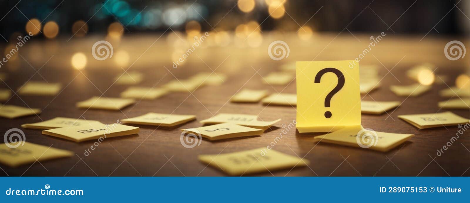 Question Mark on Sticky Note Stock Image - Image of mark, doubt: 289075153