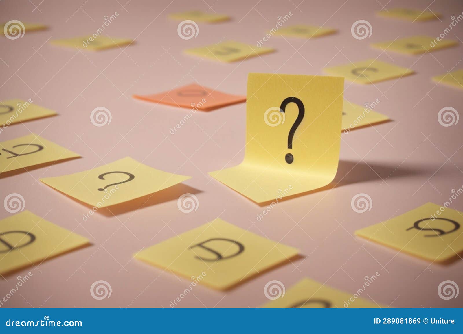 Question Mark on Sticky Note Stock Image - Image of wood, doubt: 289081869