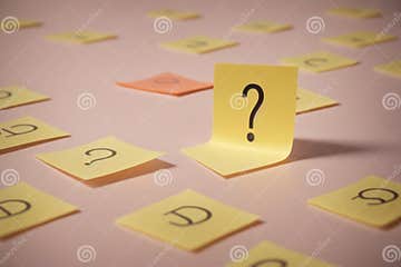 Question Mark on Sticky Note Stock Image - Image of wood, doubt: 289081869