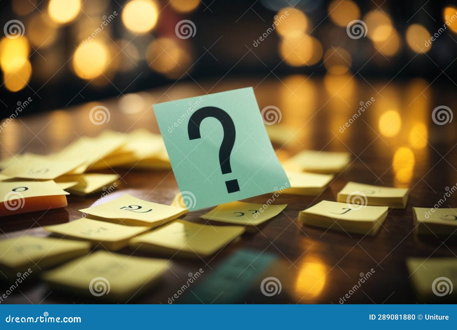 Question Mark on Sticky Note Stock Photo - Image of wood, reminder ...