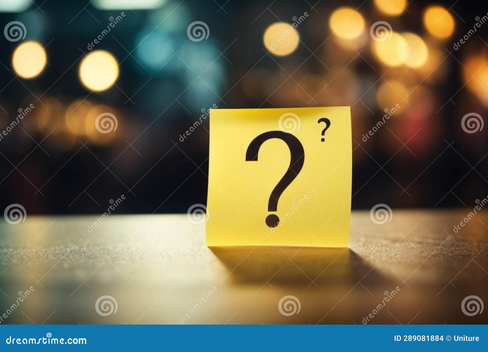 Question Mark on Sticky Note Stock Photo - Image of note, question ...