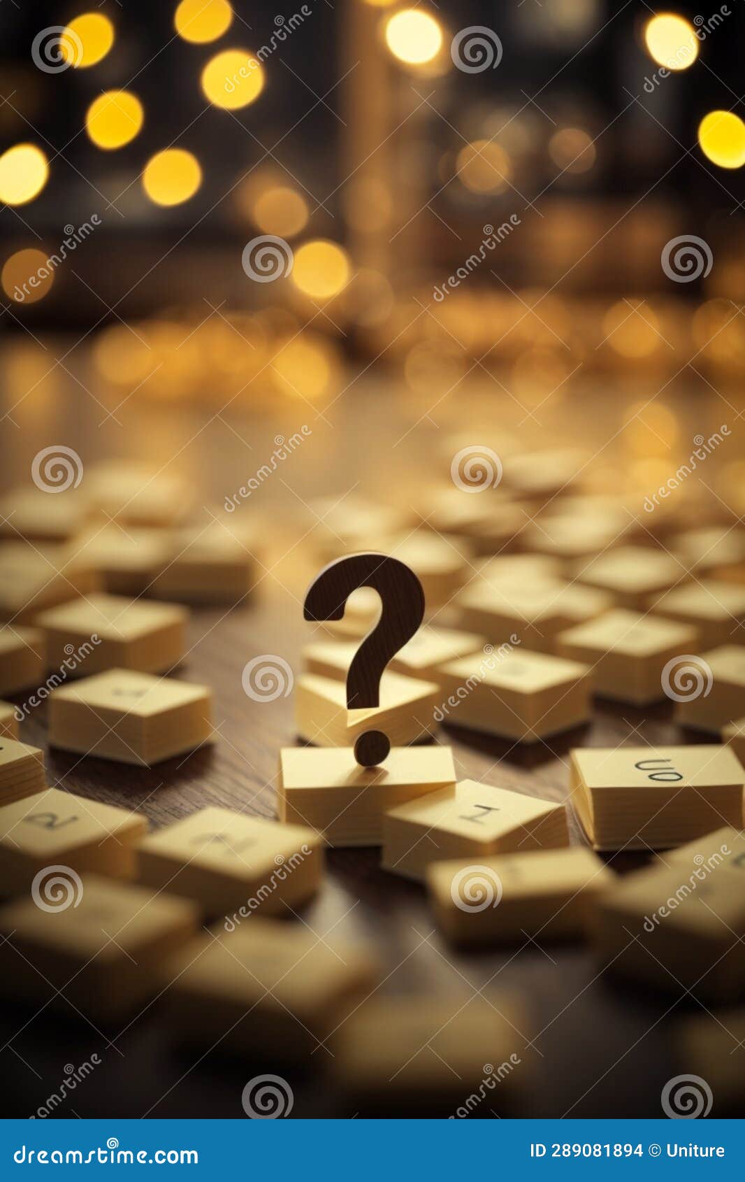 Question Mark on Sticky Note Stock Illustration - Illustration of wood ...