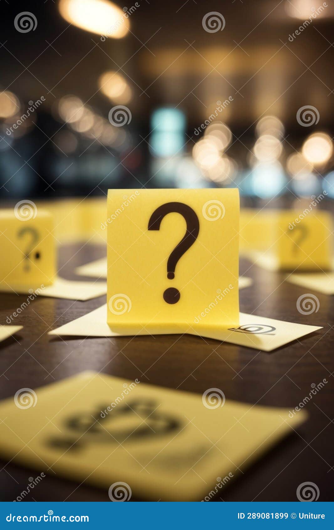 Question Mark on Sticky Note Stock Illustration - Illustration of ...