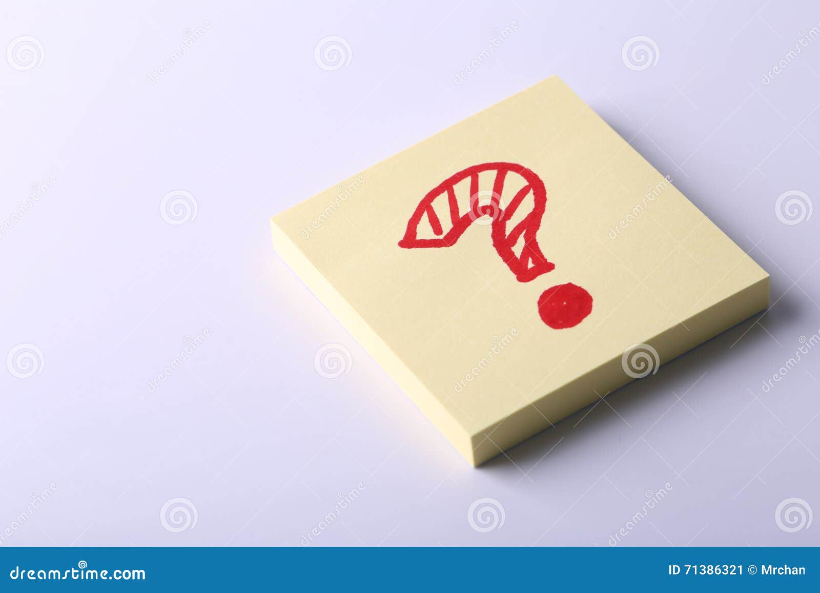 Question Mark Sticky Note stock image. Image of doubt - 71386321