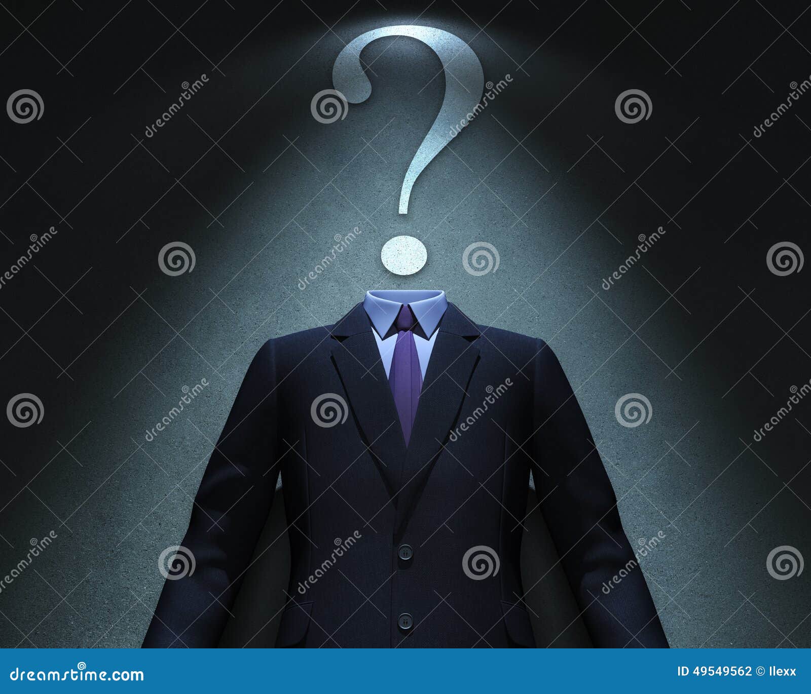 Question Mark And Suit Stock Photography | CartoonDealer.com #49549562