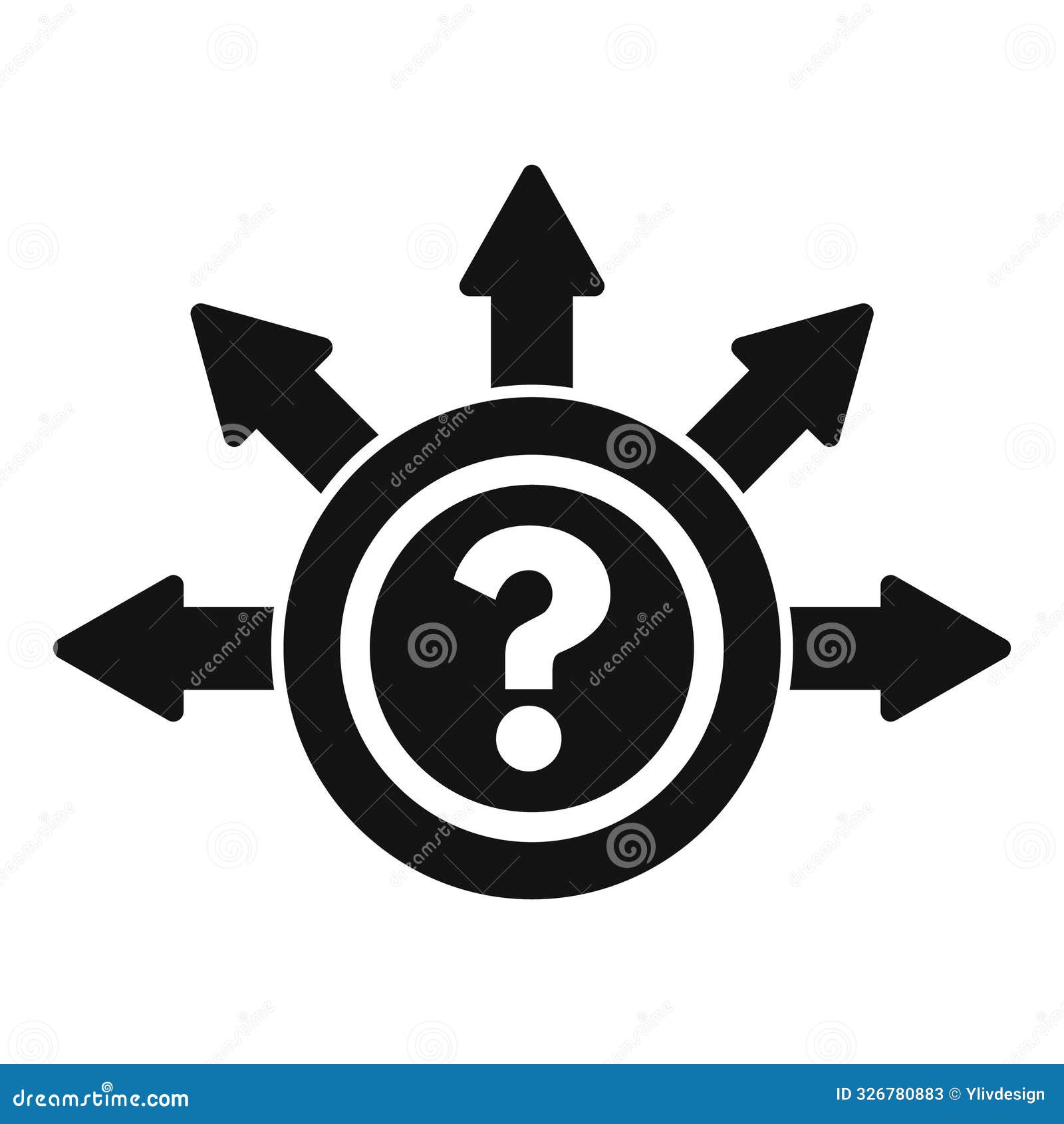 Question Mark Surrounded by Arrows Pointing in Different Directions ...