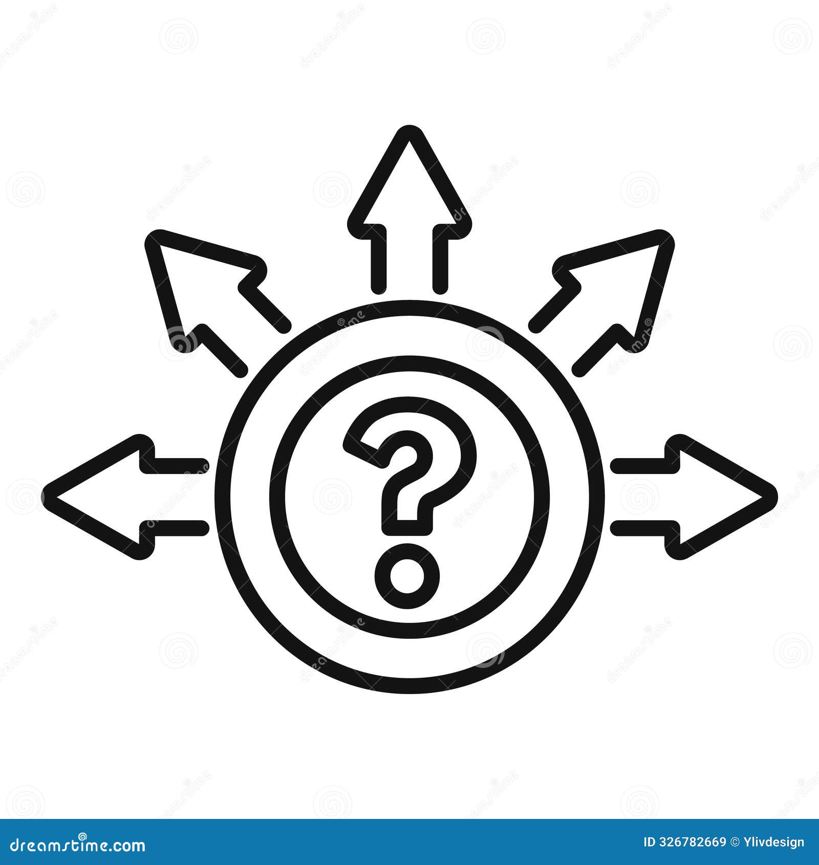 Question Mark Surrounded by Arrows Pointing in Different Directions ...