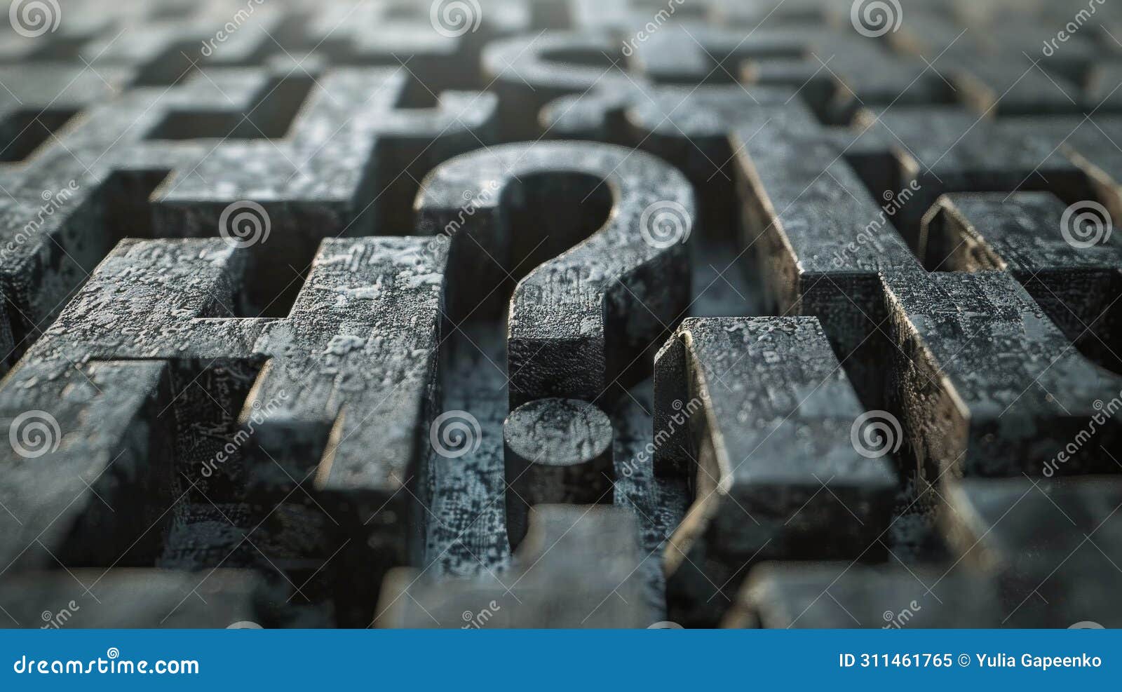 Question Mark Surrounded by Group of Question Marks Stock Image - Image ...
