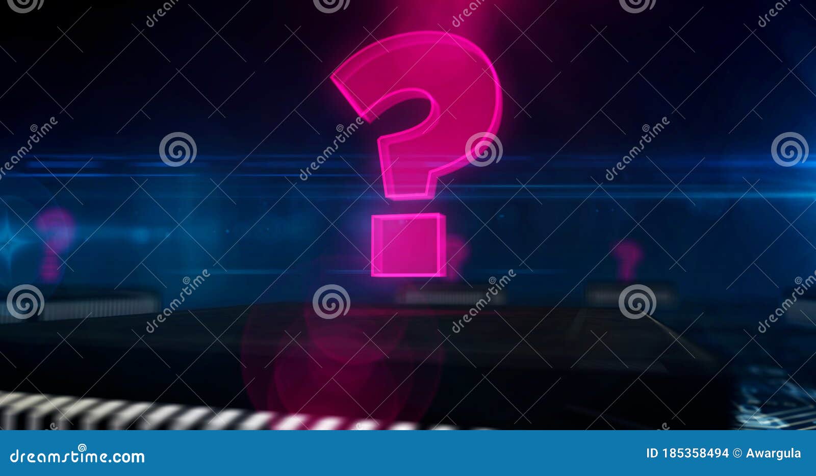Question Mark Symbol 3d Illustration Stock Illustration - Illustration ...