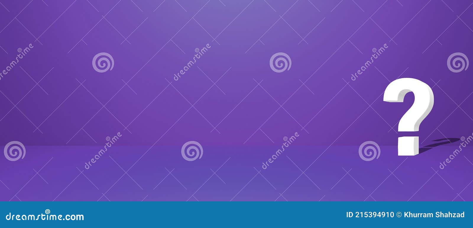 Question Mark Symbol 3d Rendered In Beautiful Stage Room With Copy ...