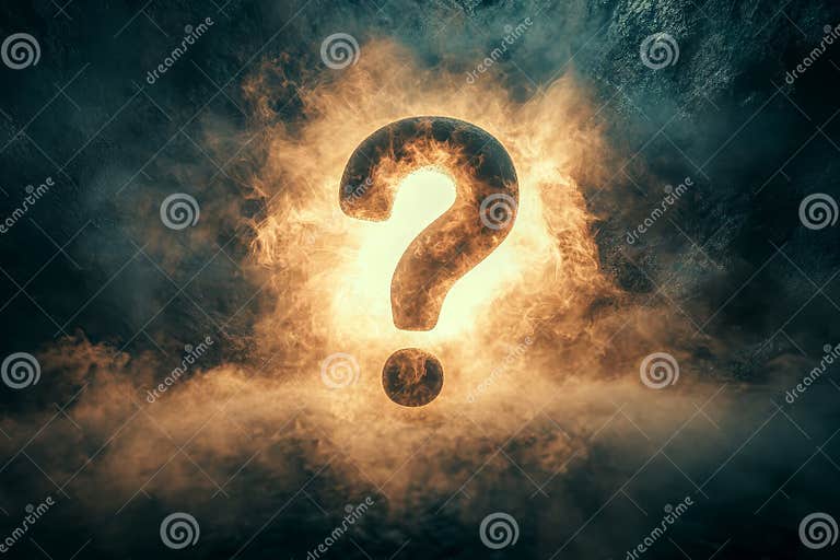 Question Mark Symbol on Isolated Background. Problem, Solution ...