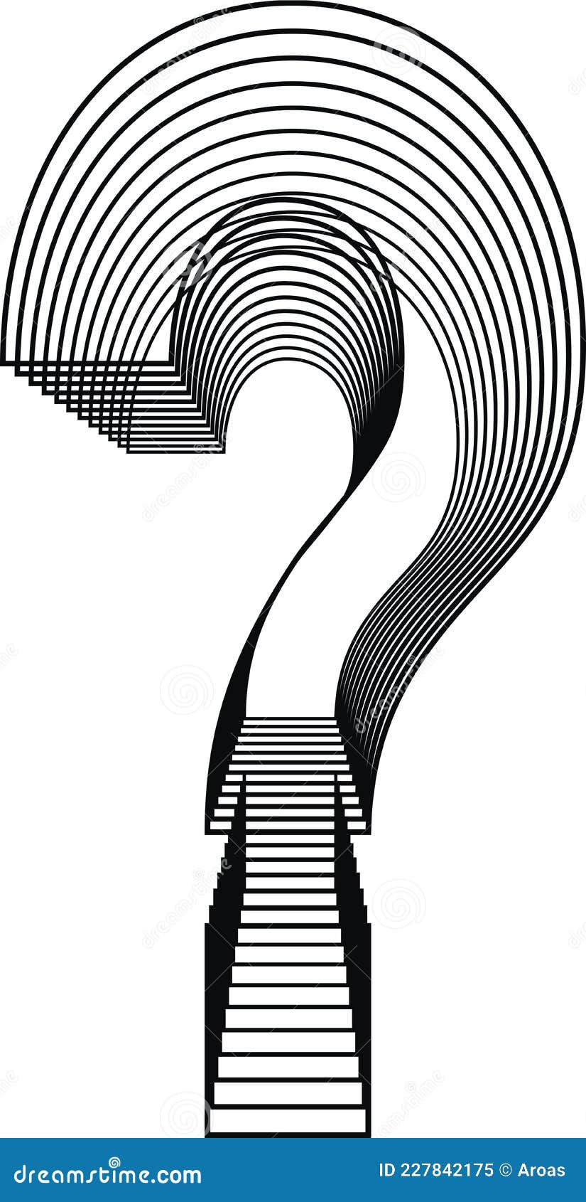 QUESTION MARK Symbol Line Logo Icon Design Stock Vector - Illustration ...