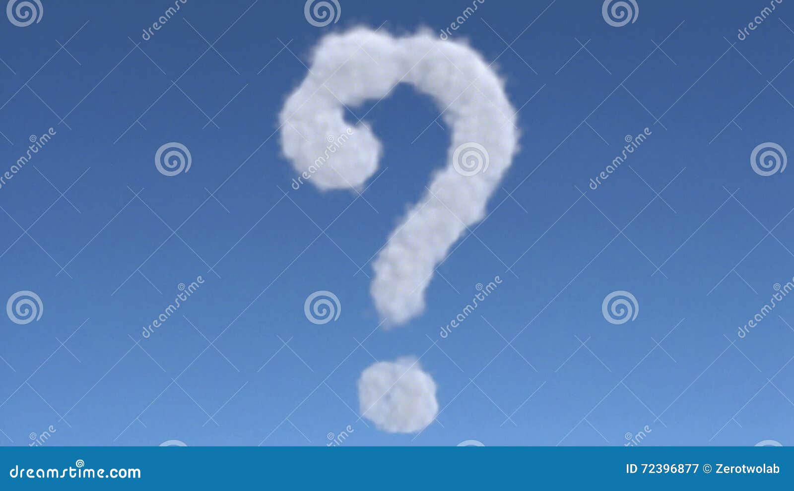 Question Mark Symbol Made of Clouds Stock Video - Video of clouds, sign ...