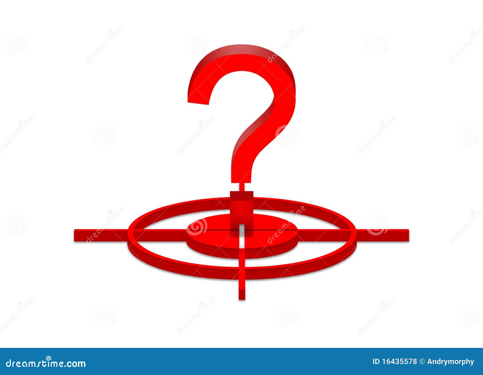 Question mark and target stock vector. Illustration of confuse - 16435578