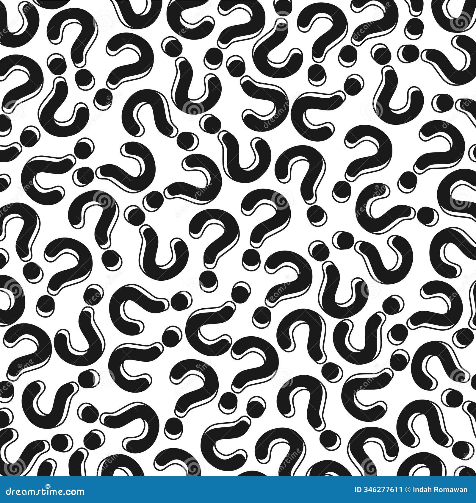 Question Mark Texture. Question Marks Seamless Stock Illustration ...