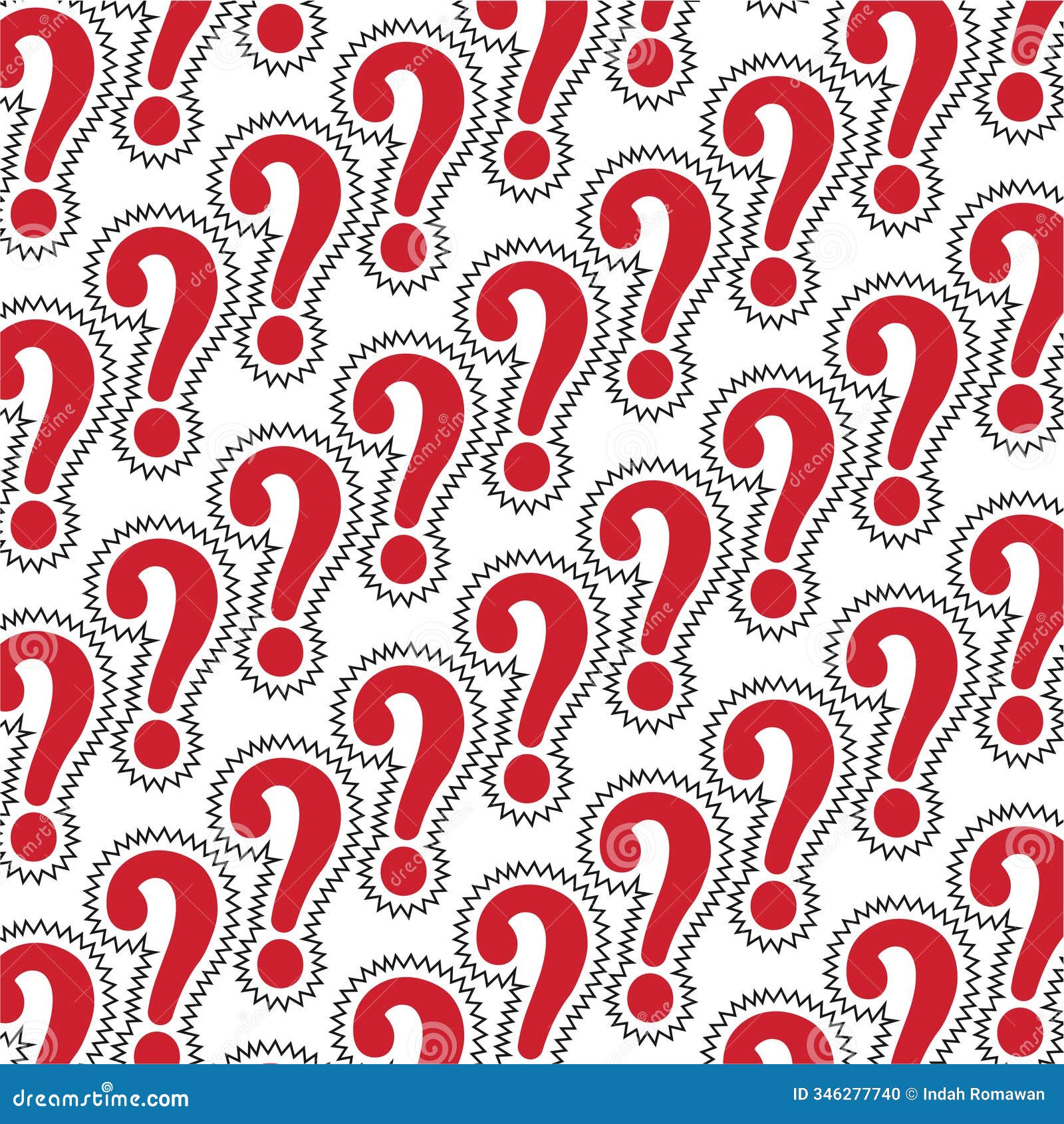 Question Mark Texture. Question Marks Seamless Stock Illustration ...