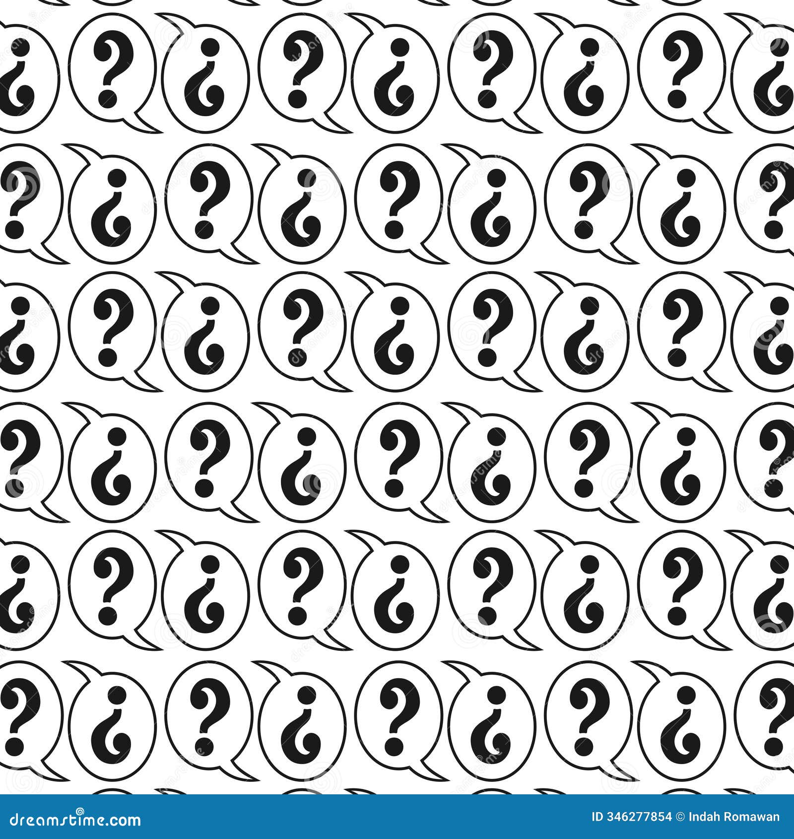 Question Mark Texture. Question Marks Seamless Stock Illustration ...