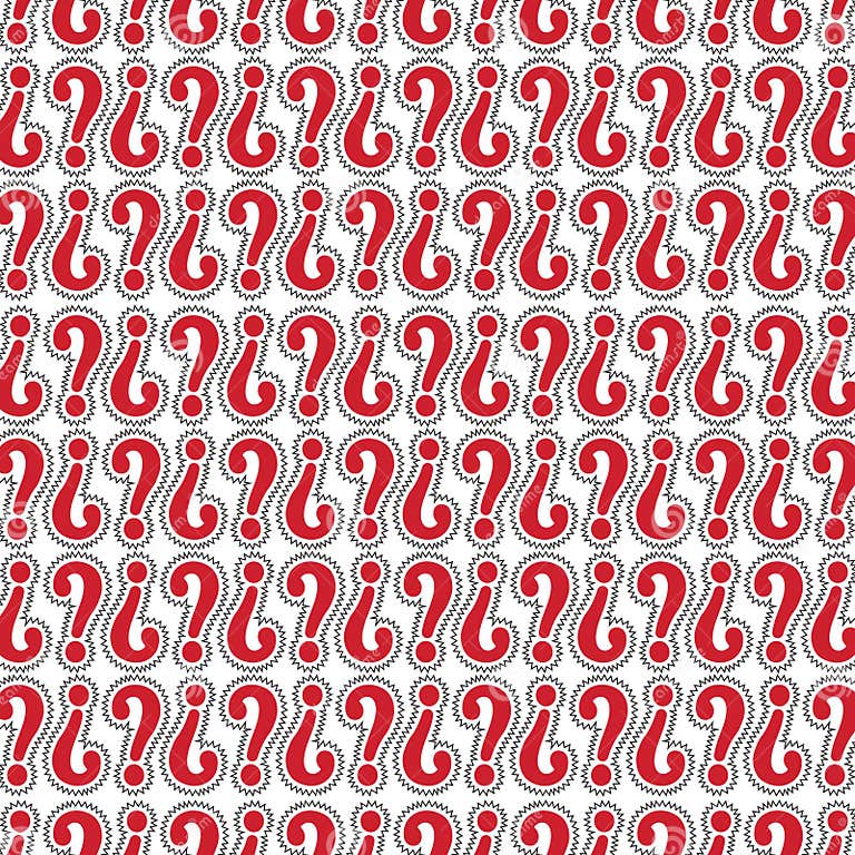Question Mark Texture. Question Marks Seamless Stock Illustration ...