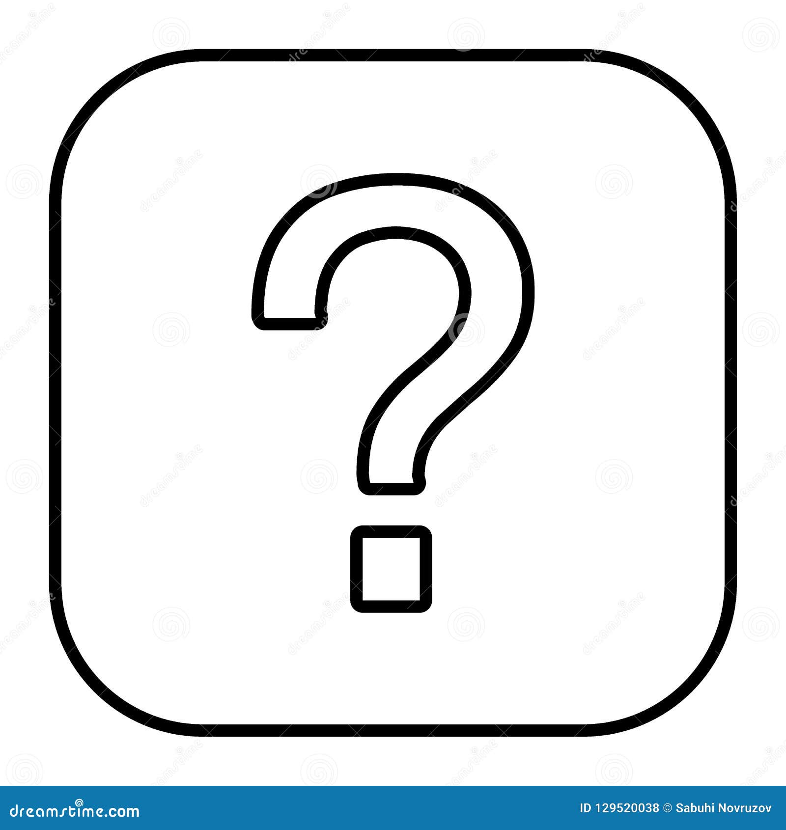 Question Mark Thin Line Icon. Question Sign Vector Illustration ... Question Mark Thin Line Icon. Question Sign Vector Illustration ...