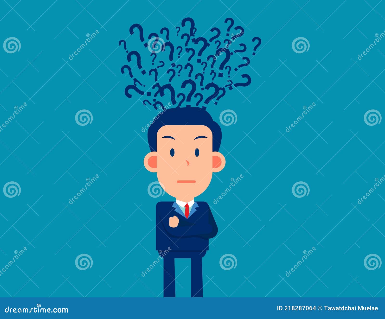 Question Mark and Thinking Concept. Many Questions and No Answer Stock ...