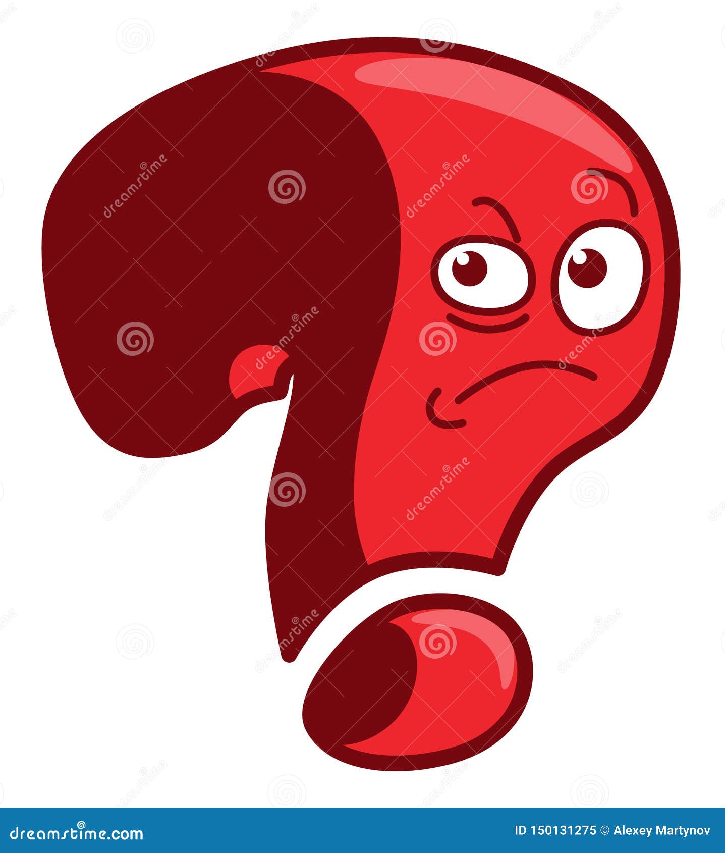 Question mark thinks stock vector. Illustration of isolated - 150131275