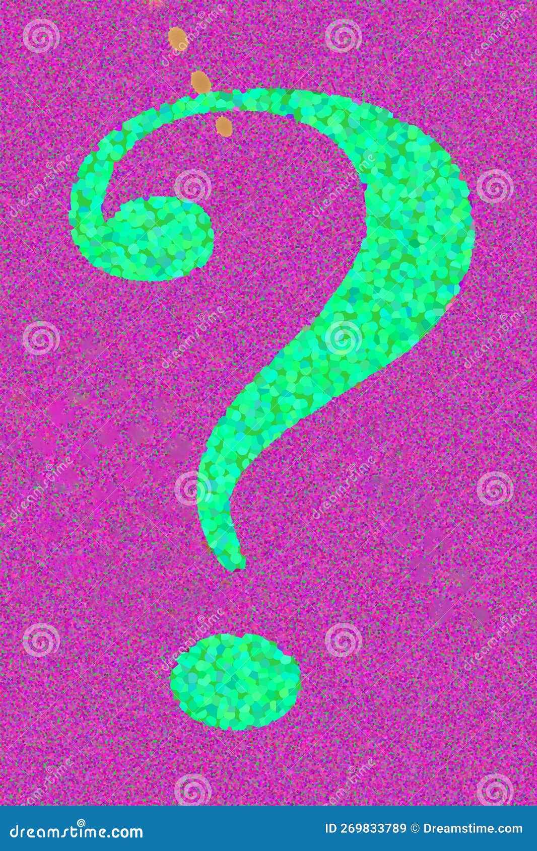 Question Mark with Three Dots Illustration Stock Illustration ...